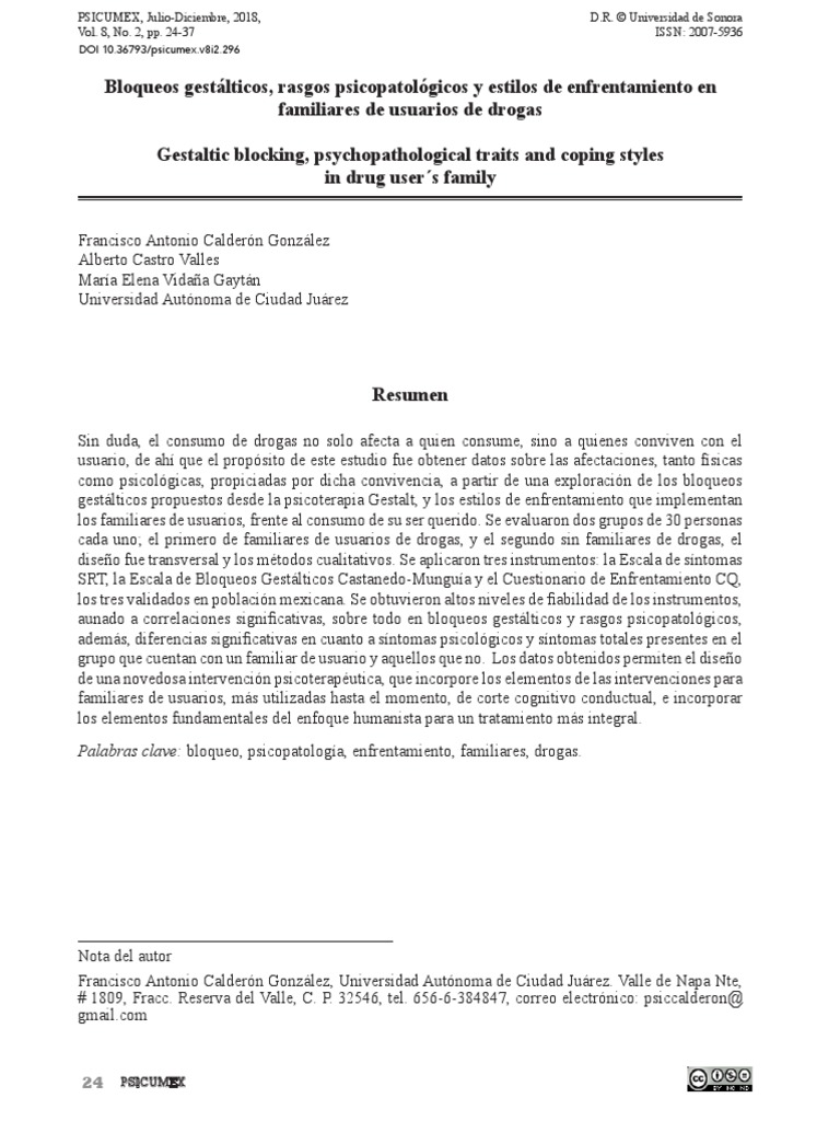 296-Resumen, Abstract y Artículo-510-2-10-20200227 | PDF | Sicología ...
