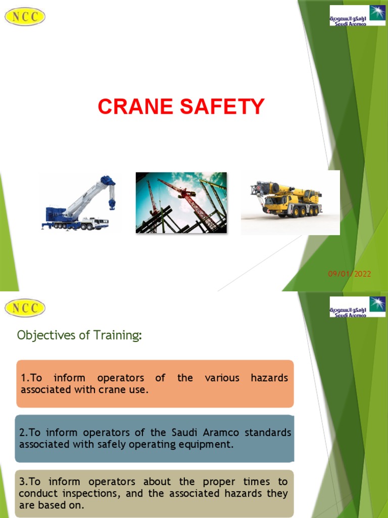 Crane Safety Training | PDF | Crane (Machine) | Elevator