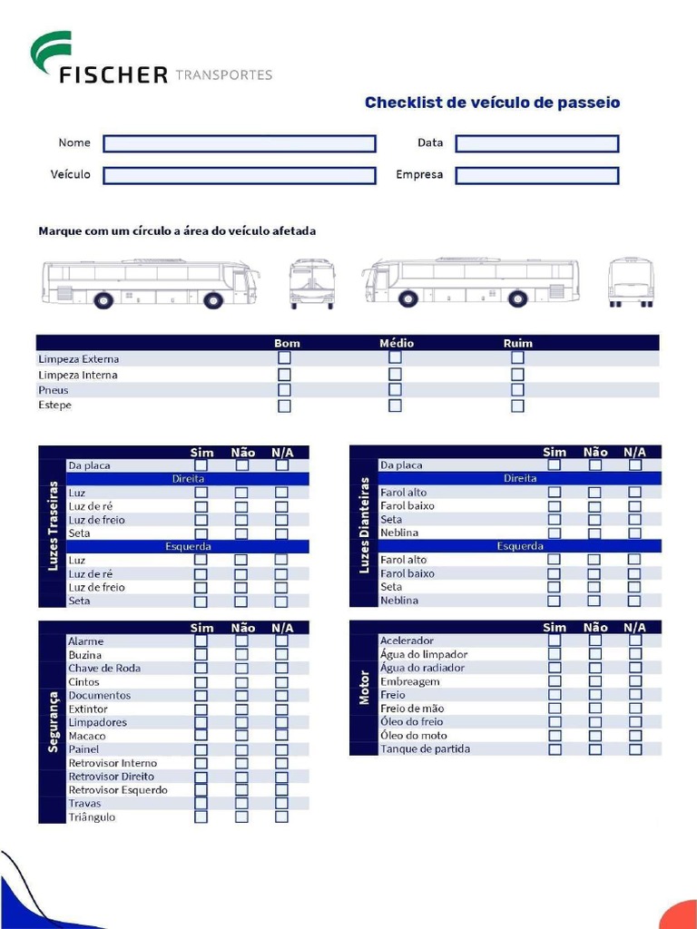 Checklist Ônibus | PDF