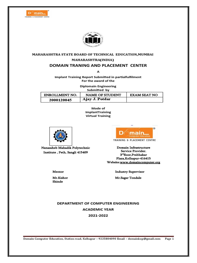 Front Page of Report | PDF | Software Testing | Software