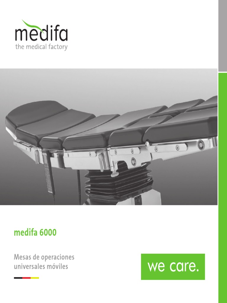Medifa 6000: Características y especificaciones de mesas de operaciones ...
