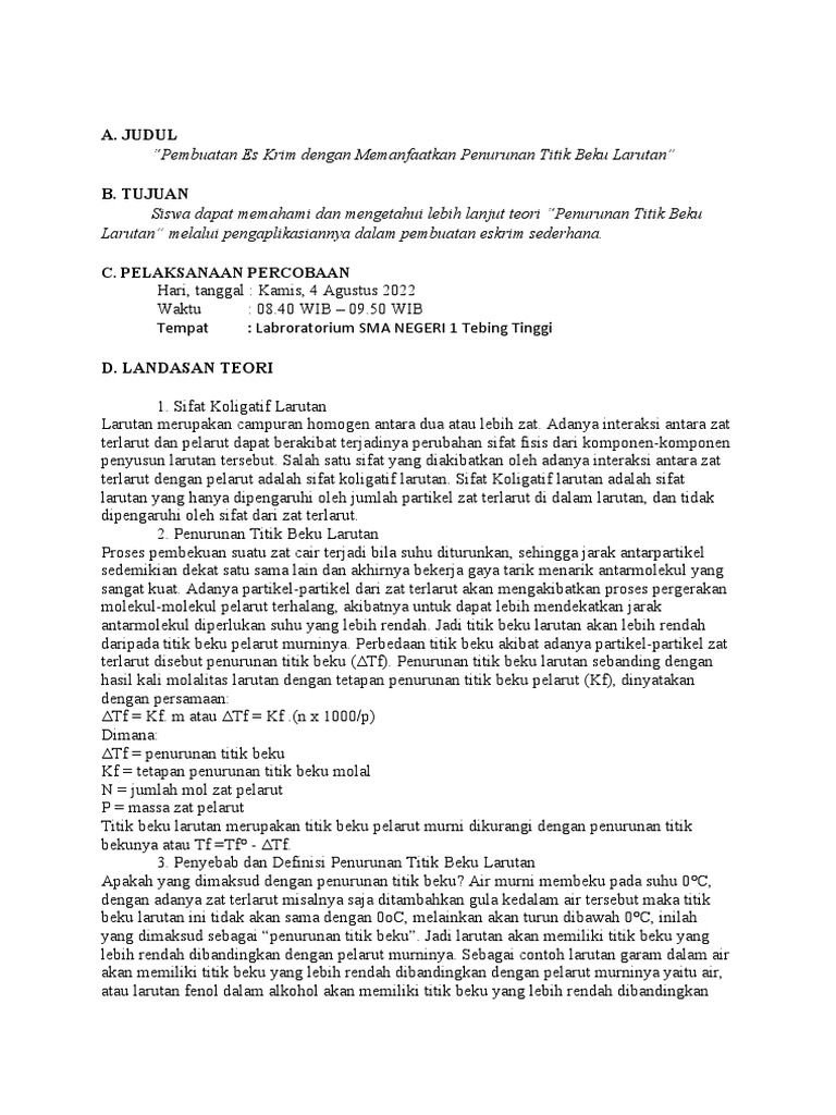 Laprak Kimia P2 | PDF