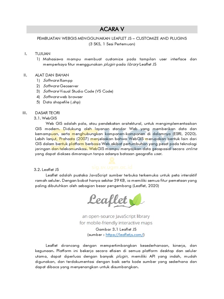 Draft - Spweb - Acara V - 2021 | PDF