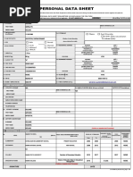 Personal Data Sheet CS Form No. 212 Revised 2017 | PDF | Government ...