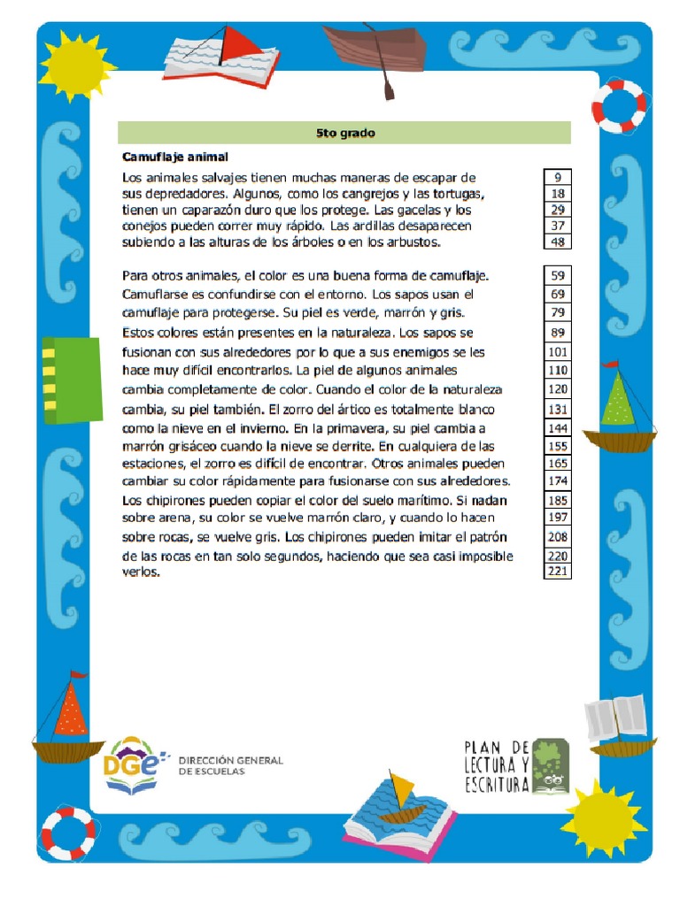 5to FLUIDEZ LECTORA | PDF 5to FLUIDEZ LECTORA | PDF