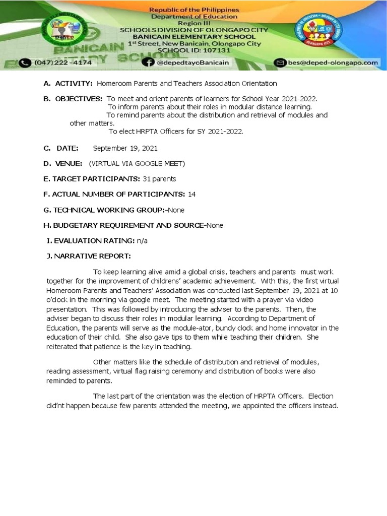 Acr Hrpta Orientation | PDF | Wellness