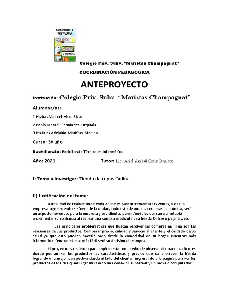 ANTEPROYECTO | PDF