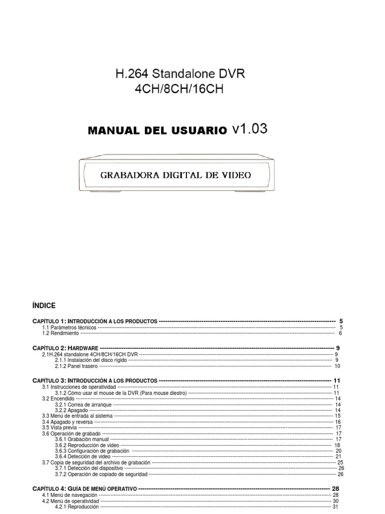 Manual DVR Standard | PDF | Red de computadoras | Grabadora de vídeo ...