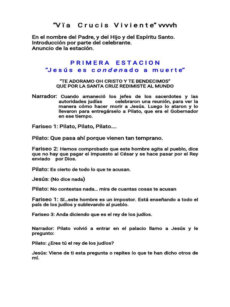 Via Crucis Viviente | PDF