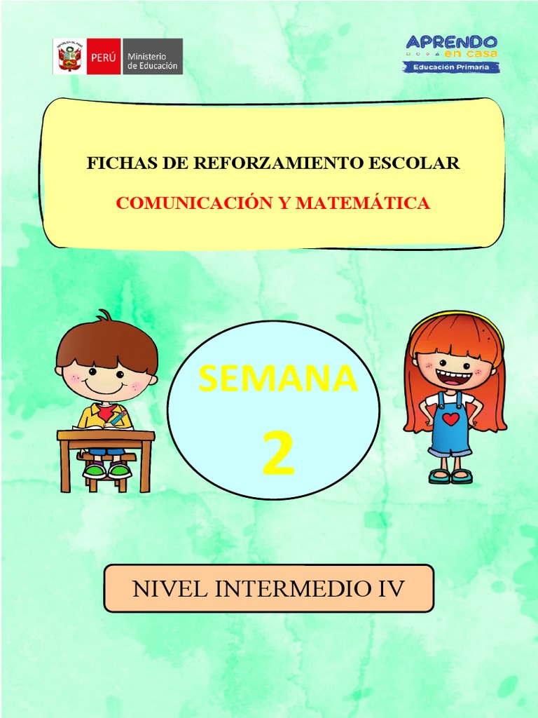 Iv S2 Fichas Reforzamiento Comu y Mate | PDF