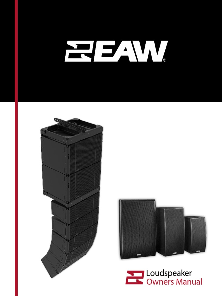 EAW User Manual | PDF | Loudspeaker | Amplifier
