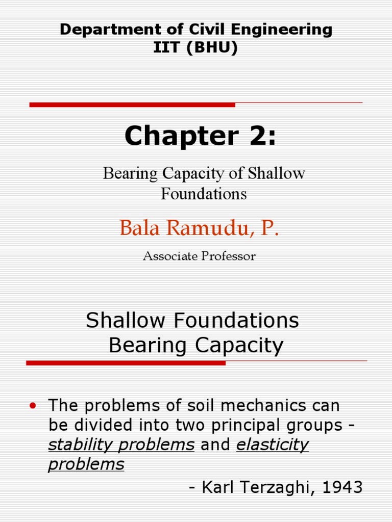 Chapter 2 Bearing Capacity | PDF | Geotechnical Engineering ...