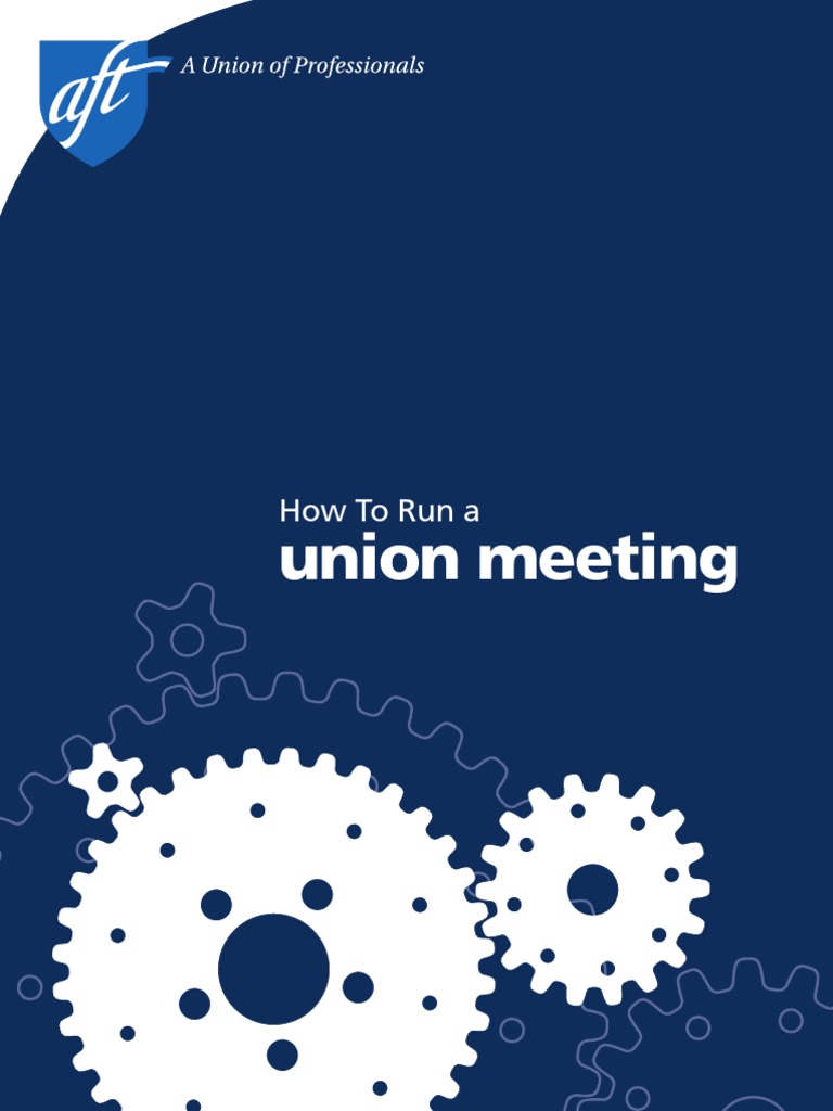 Guidebook How To Run A Union Meeting | PDF | Committee | Parliamentary ...