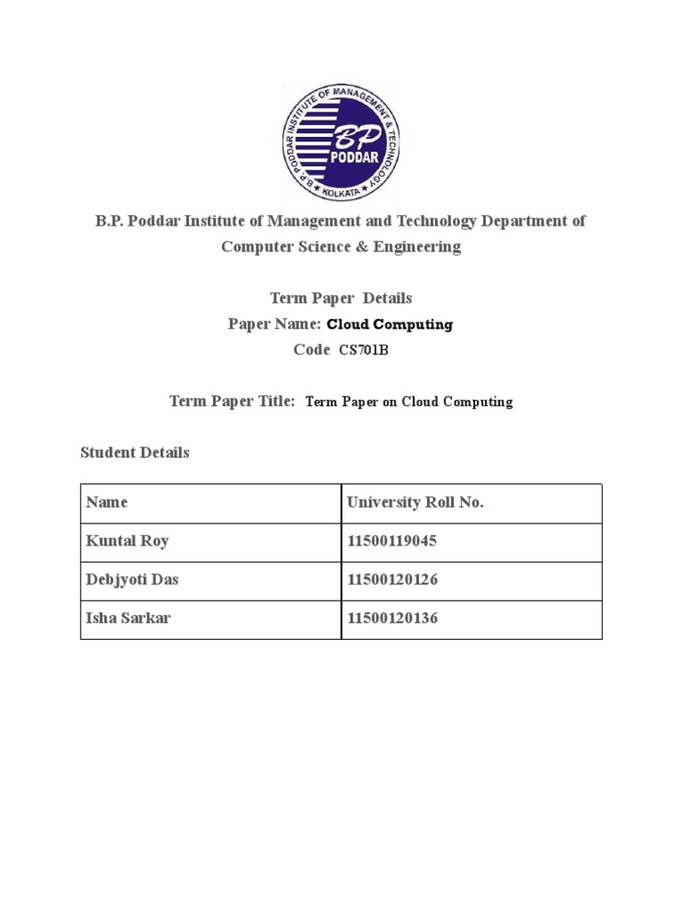 Cloud Computing for IT Students | PDF | Cloud Computing | Software As A Service