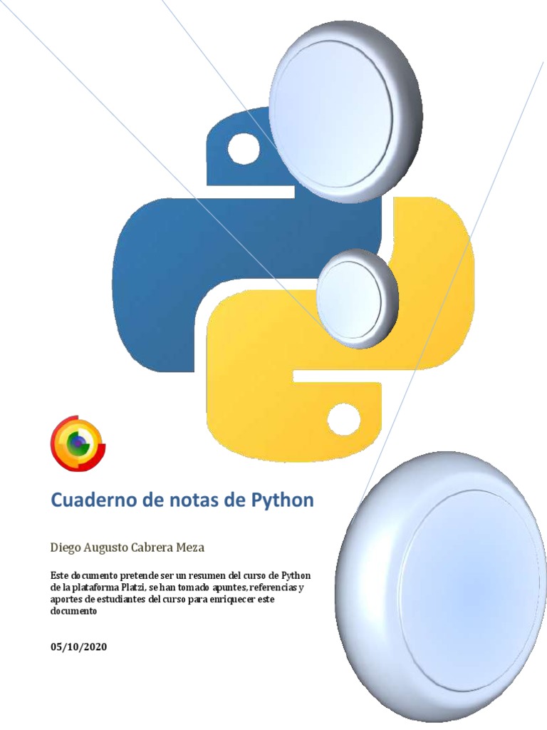 Cuaderno de Notas de Python | PDF | Python (lenguaje de programación) | Entorno de desarrollo ...