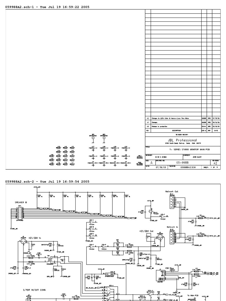 JBL Lsr4300 SCH | PDF | Electronic Engineering | Electrical Engineering