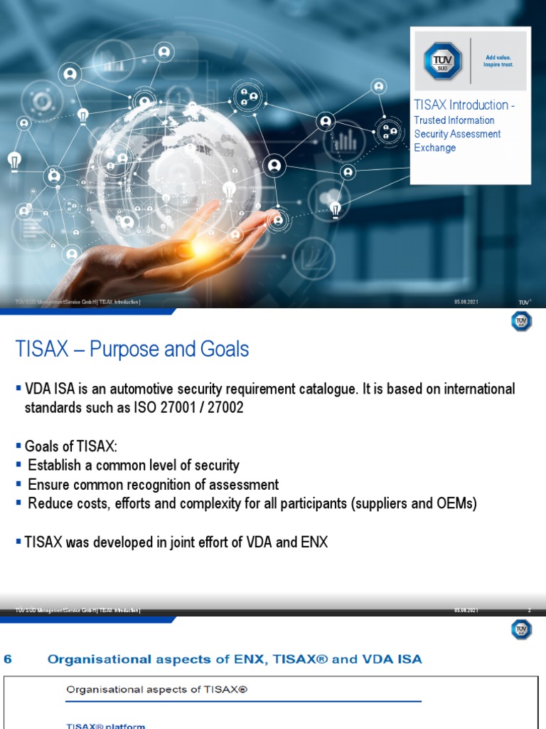 TISAX Presentation | PDF | Audit | Information Technology Management