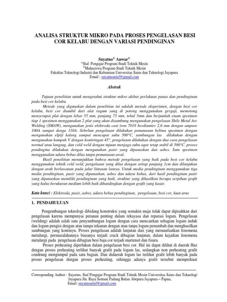 Analisa Struktur Mikro Besi Cor Kelabu | PDF | Teknologi & Rekayasa