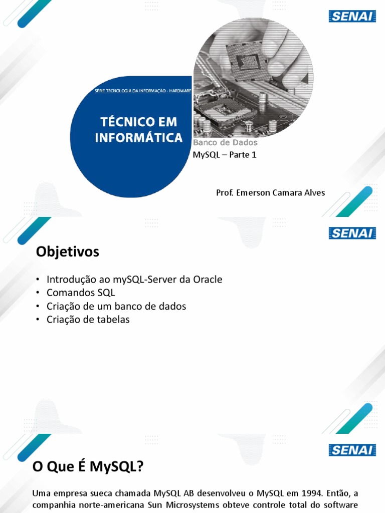 MySQL - Introdução ao banco de dados e comandos SQL | PDF | Tabela ...