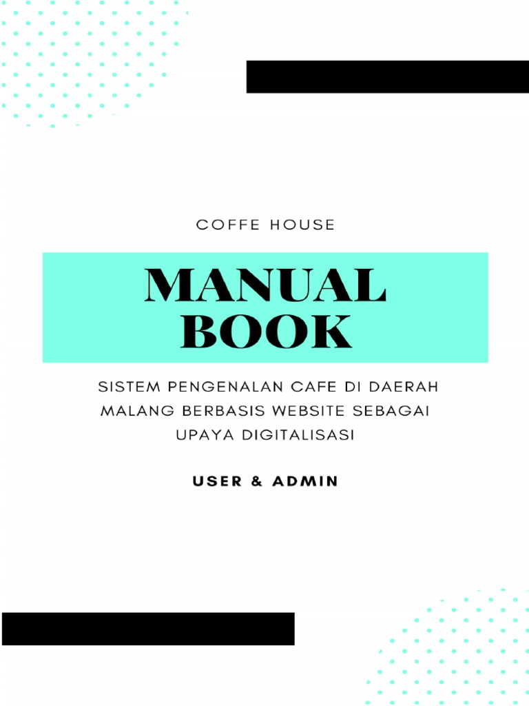 Manual Book Coffe House | PDF | Komputer