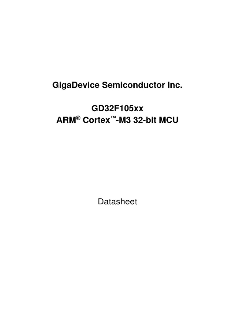 GD32F105xx Datasheet Rev 1.3 | PDF | Microcontroller | Information Age