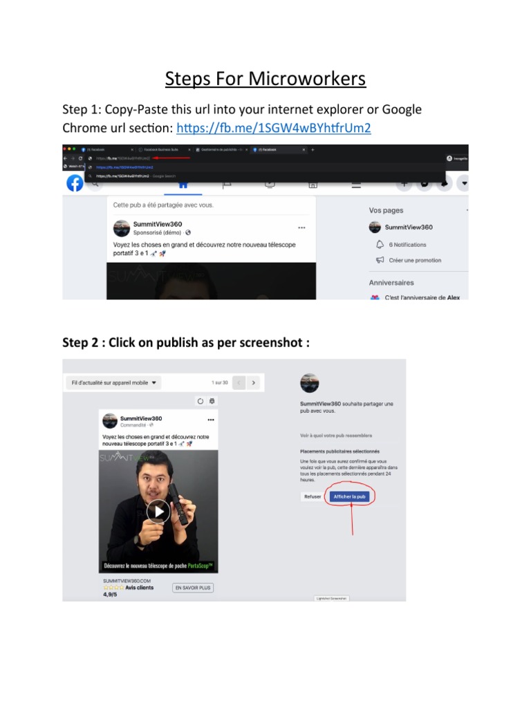 Steps For Microworkers: Step 1: Copy-Paste This Url Into Your Internet ...