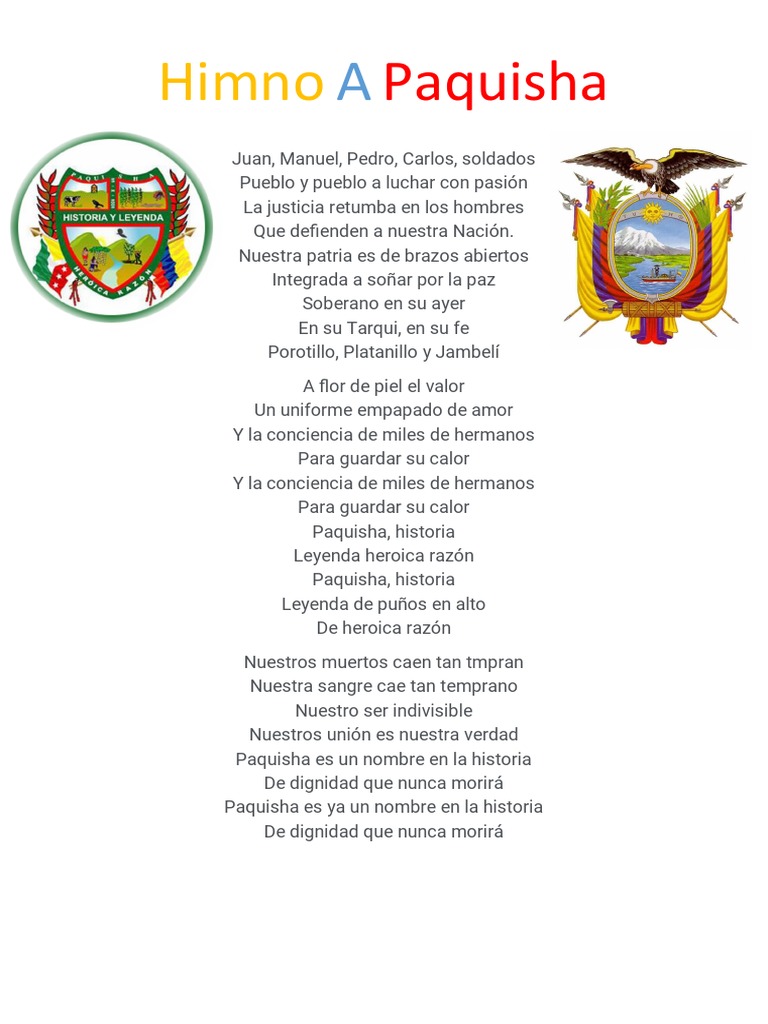 Himno A Paquisha | PDF