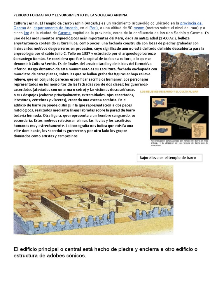Periodo Formativo y El Surgimiento de La Sociedad Andina | PDF ...