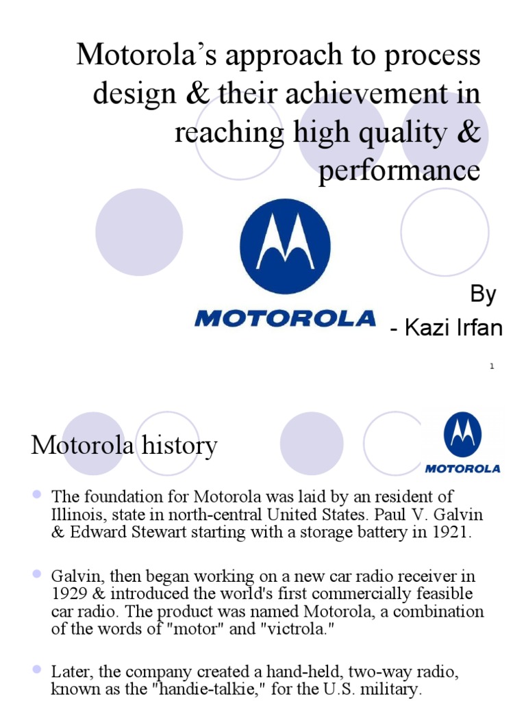 Motorola | PDF | Motorola | Six Sigma