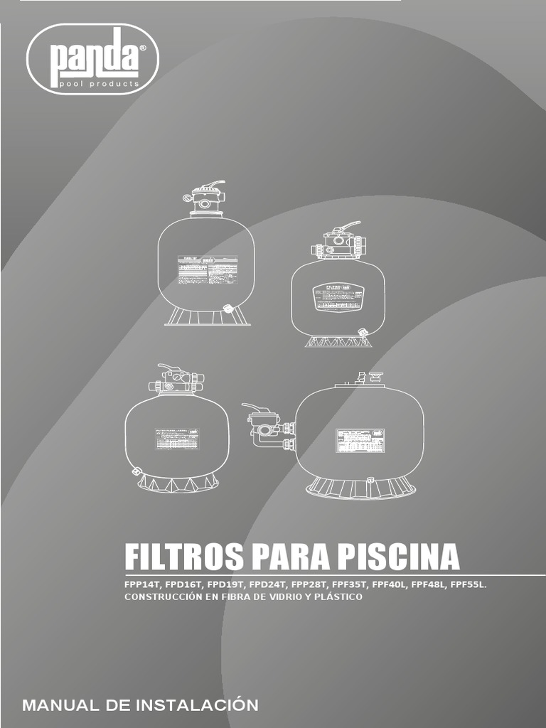 Manual Filtros Arena | PDF | Bomba | Filtración
