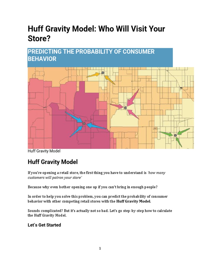 Huff Gravity Model | PDF | Retail | Census