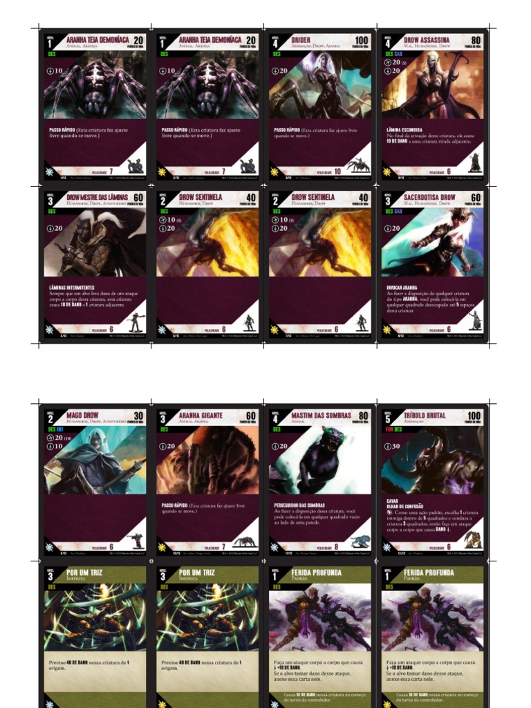 Dungeon Command - Drow PTBR | PDF