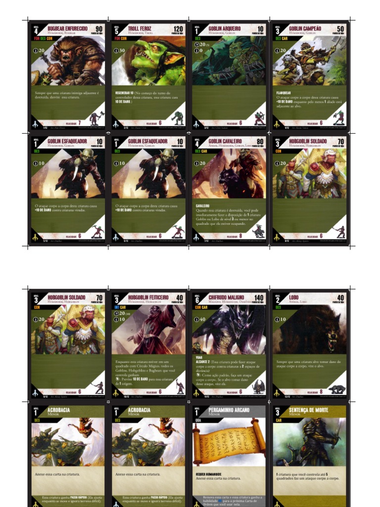 Dungeon Command - Goblins PTBR | PDF