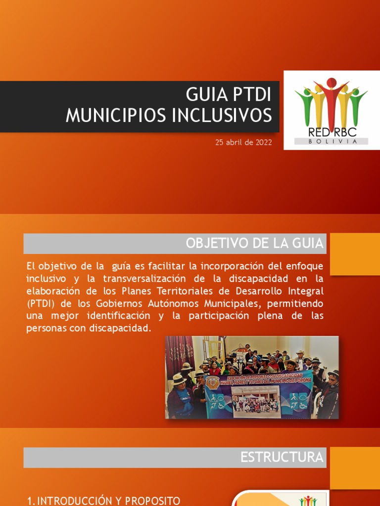 Guía para PTDI Inclusivos y Discapacidad | PDF | Planificación | Invalidez