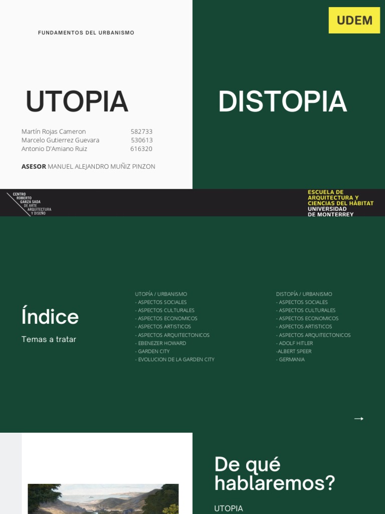 Utopia + Distopia Corregido | PDF | utopía | Alemania nazi Utopia + Distopia Corregido | PDF | utopía | Alemania nazi