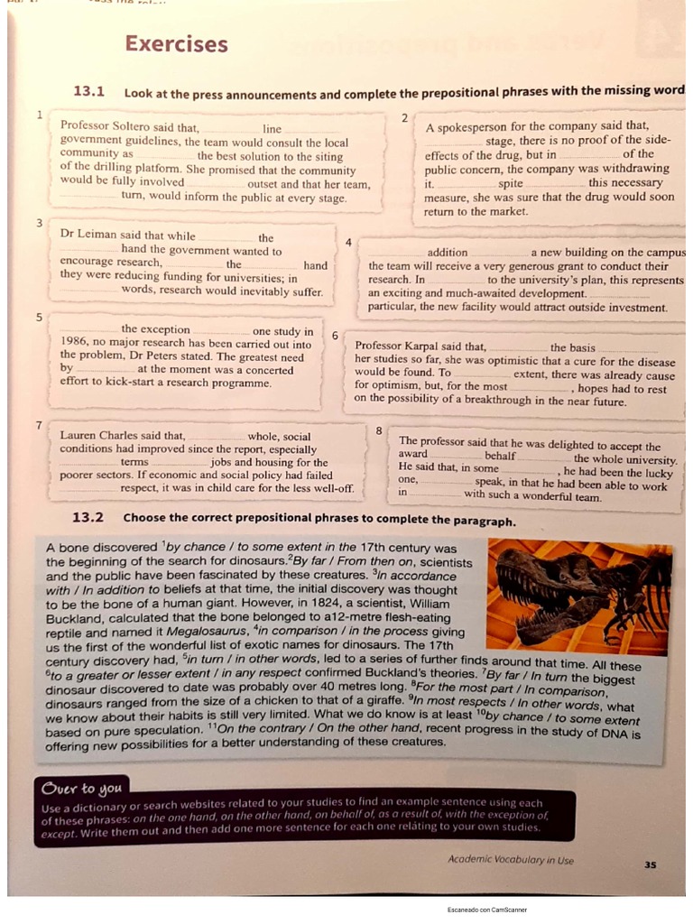 Complex Prepositions | PDF