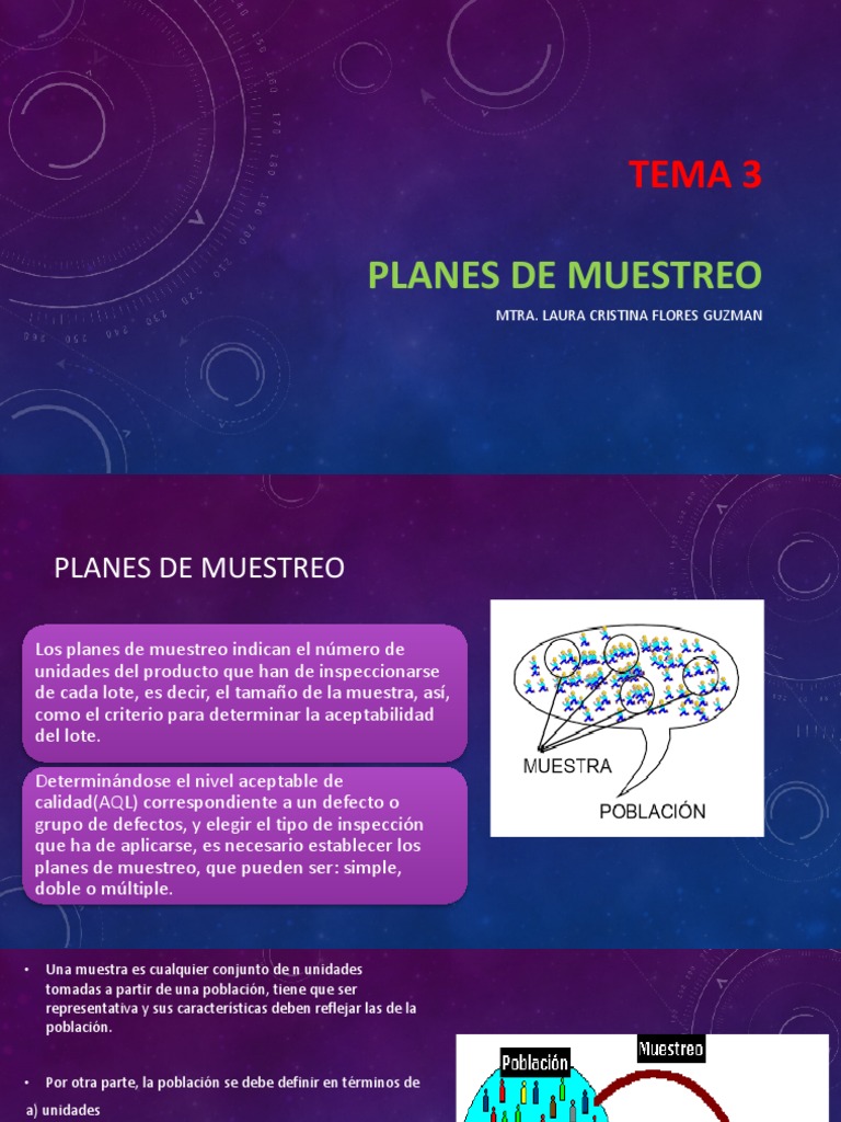 Tema 3 Planes de Muestreo | PDF | Muestreo (Estadísticas)