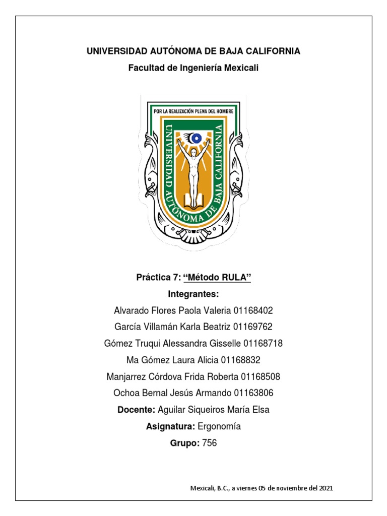 Evaluación Ergonómica con Método RULA | PDF