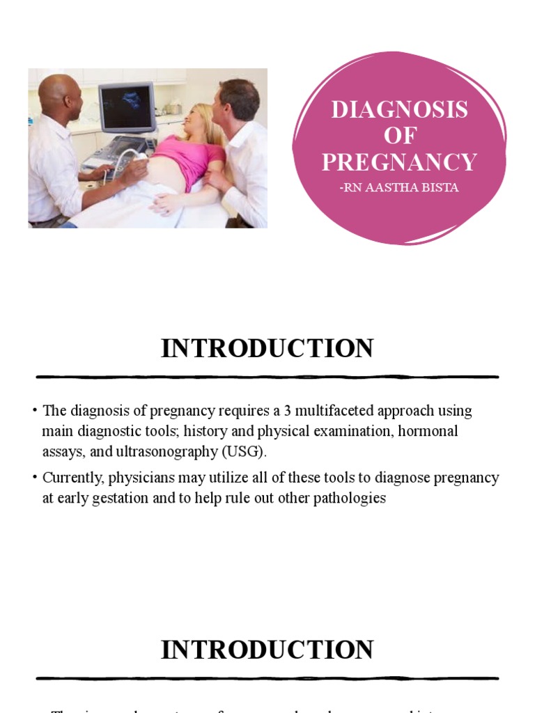 Pregnancy Diagnosis and Signs Overview | PDF | Uterus | Pregnancy