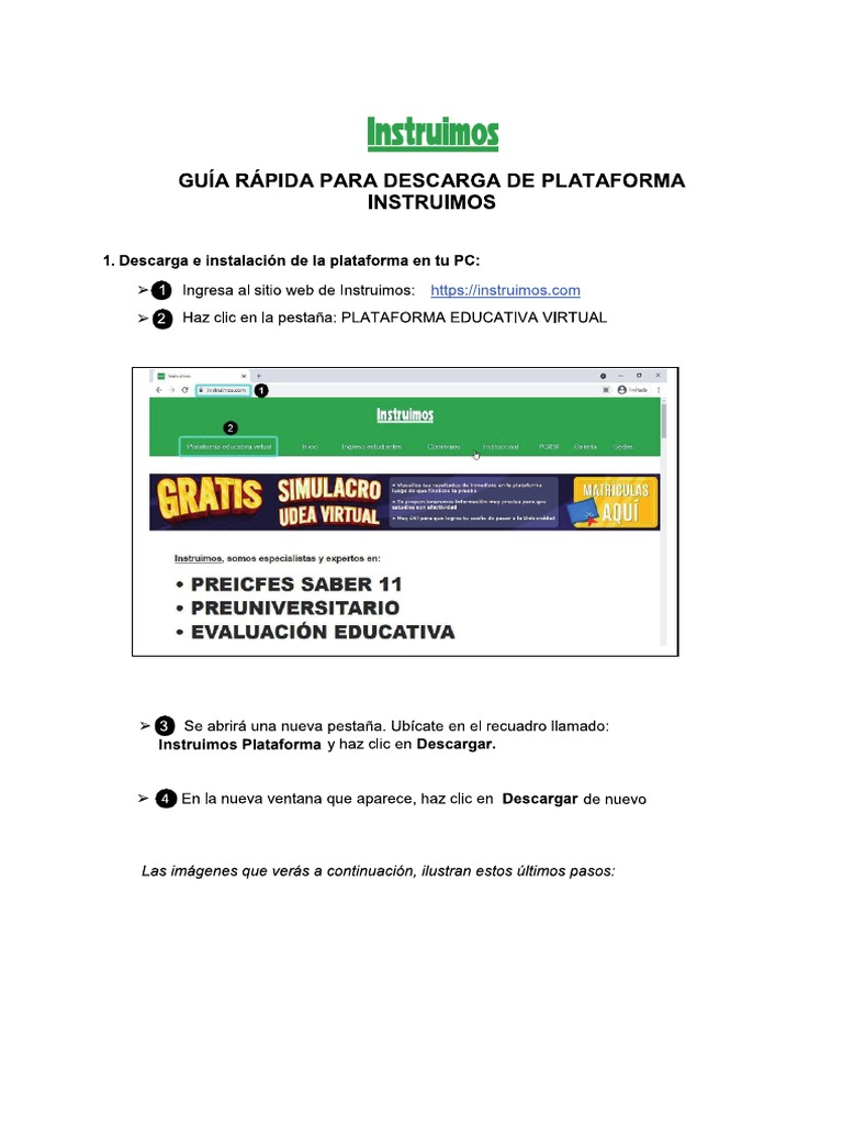 Instructivo para Descargar Plataforma Nueva | PDF