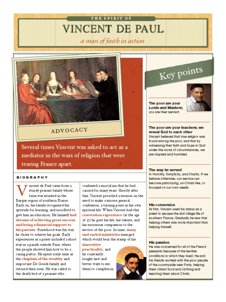 St. Vincent de Paul Biography | PDF | Religious Behaviour And ...