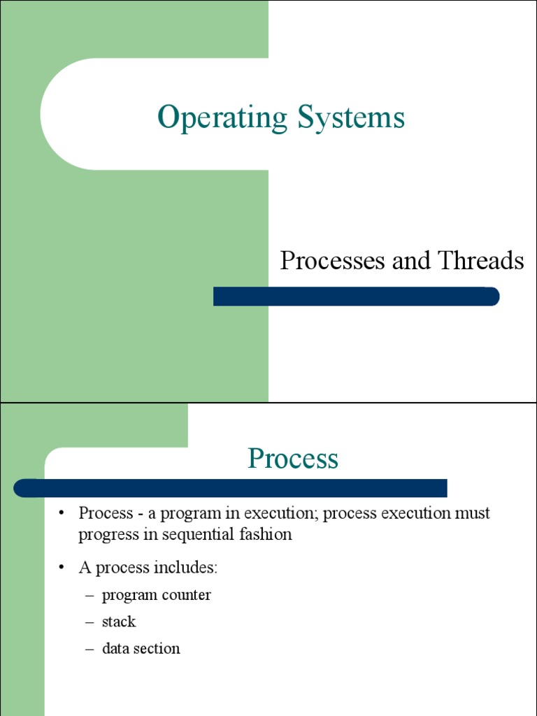 Slide-3-OS Process and Threads | PDF | Thread (Computing) | Process (Computing)