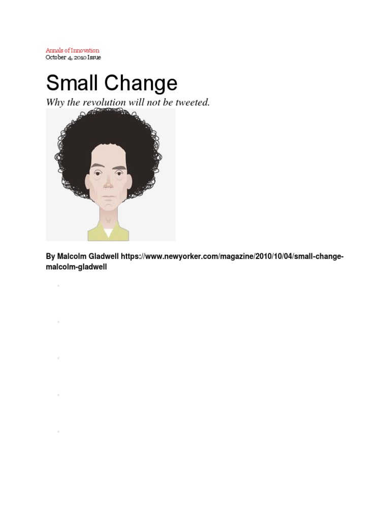 Small Change | PDF