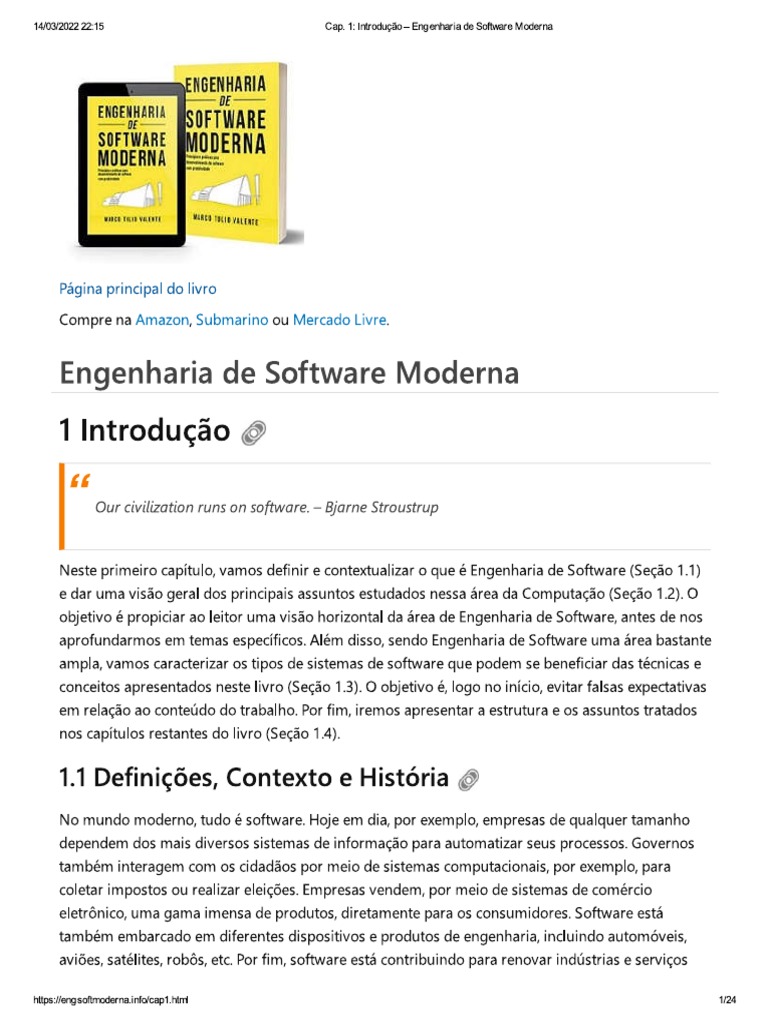 1-Engenharia de Software Moderna | PDF