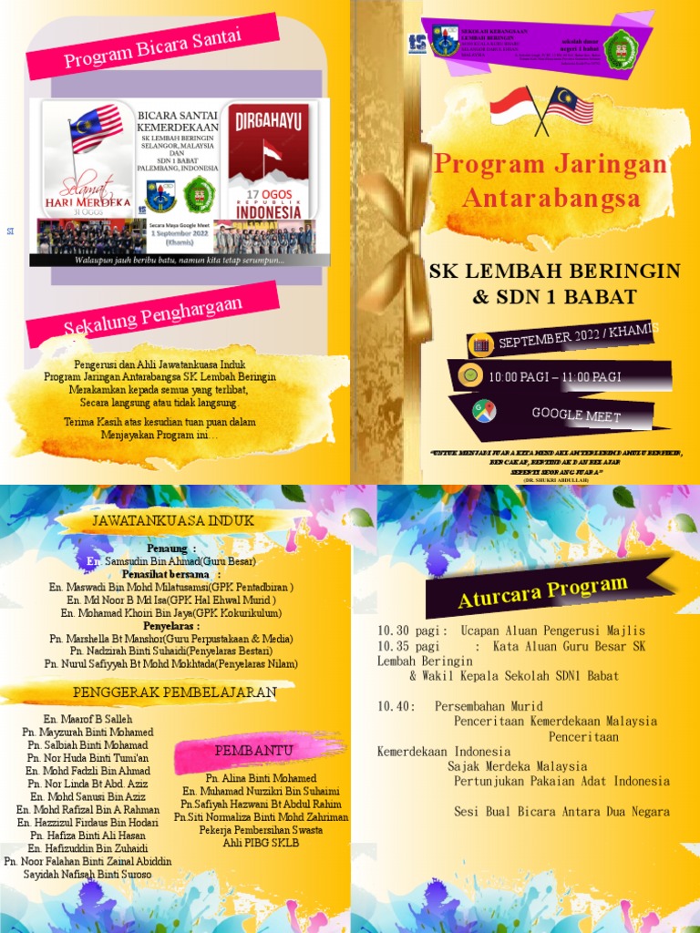 Buku Program Jaringan Antarabangsa 2022 | PDF