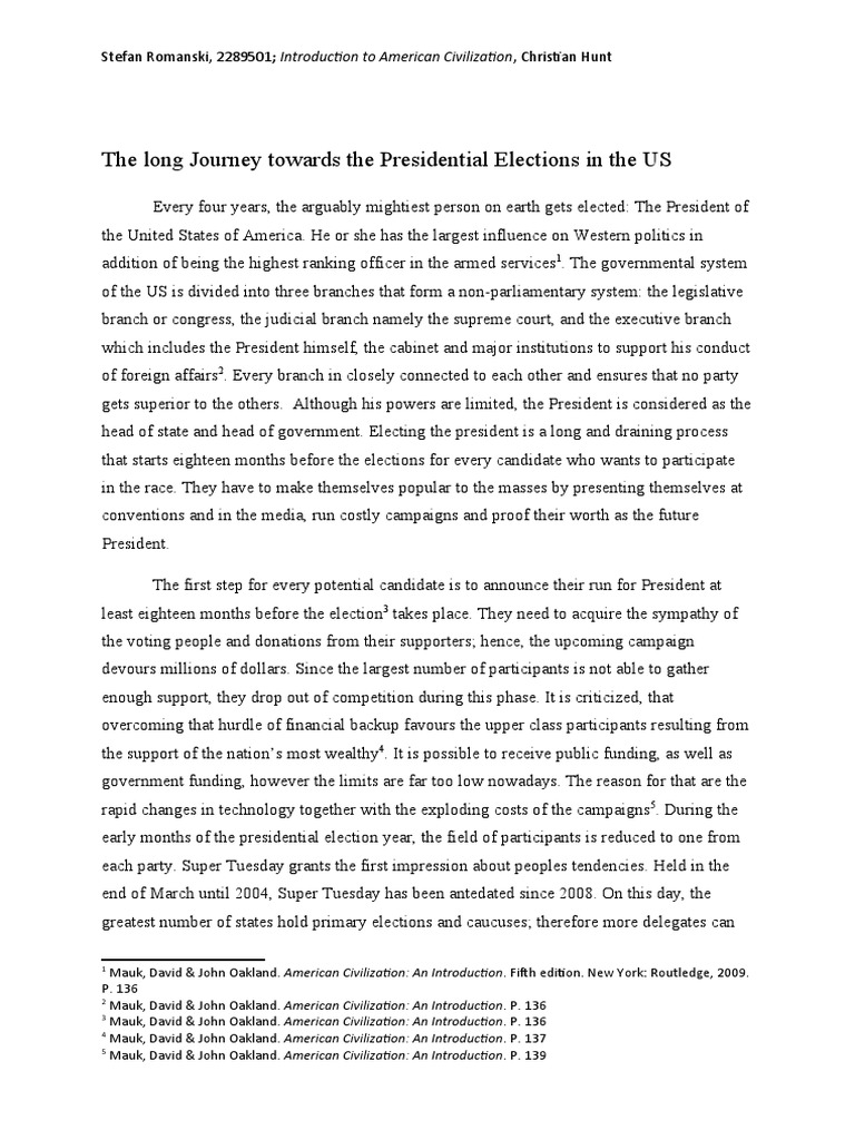 US Presidential Election Process Explained | PDF | Politics