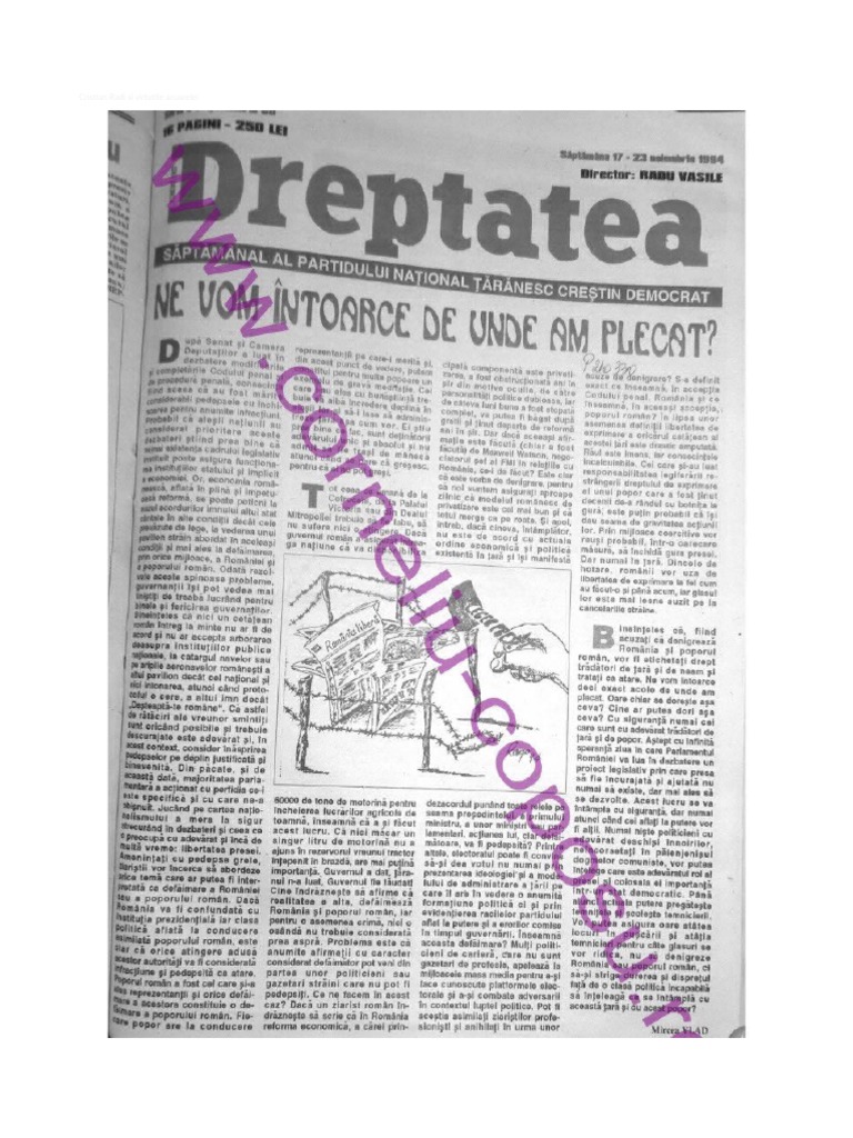 DREPTATEA Seria A V-A .Nr.60 17 - 23 Noiembrie 1994 | PDF | Ciencias ...