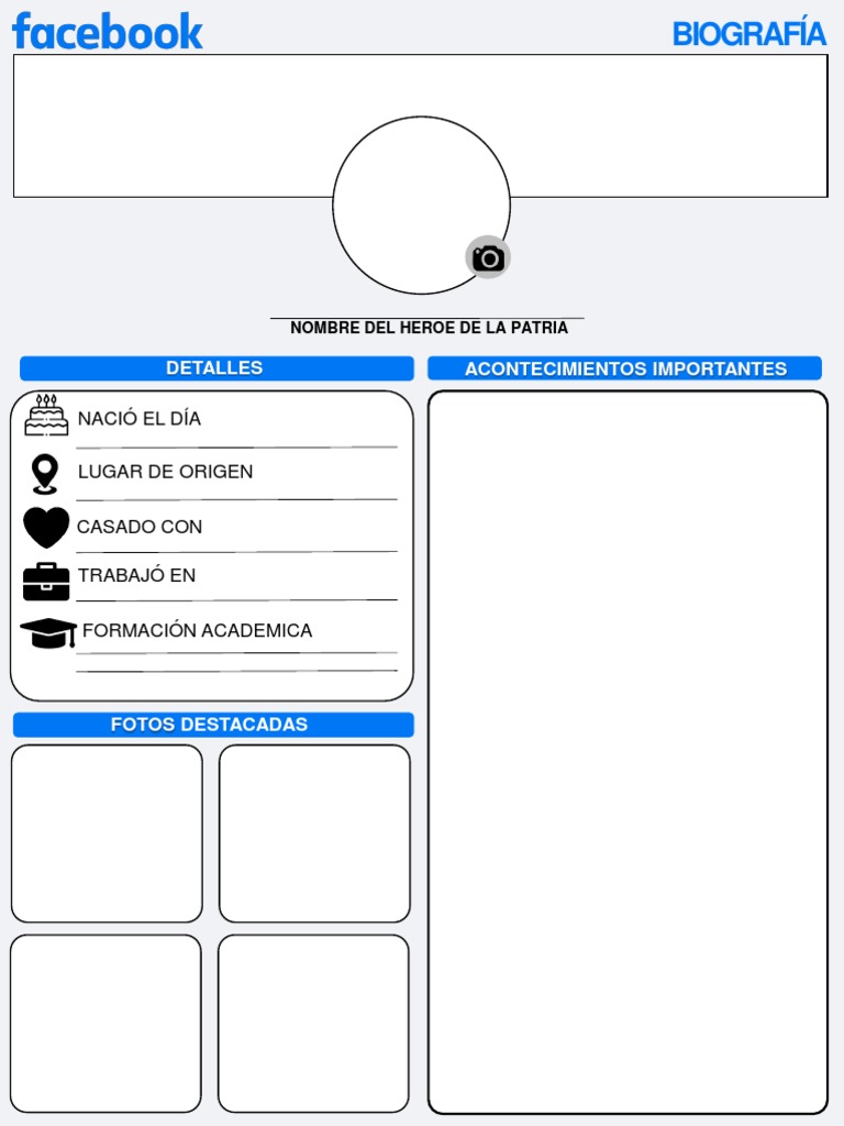 Biografia Tipo Facebook | PDF