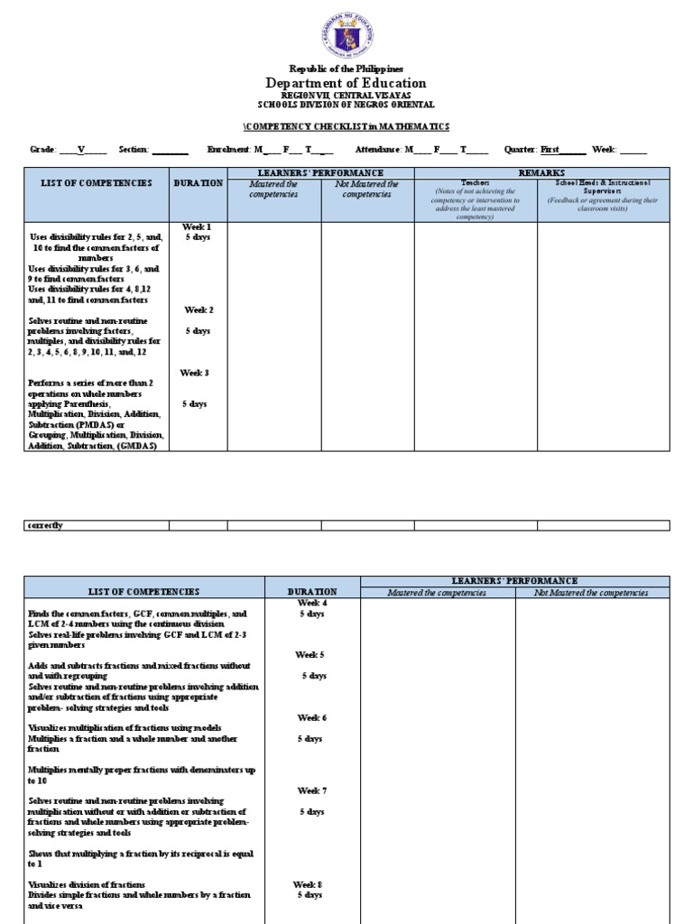 Quarter 1 GRADE-5 | PDF | Multiplication | Behavior Modification