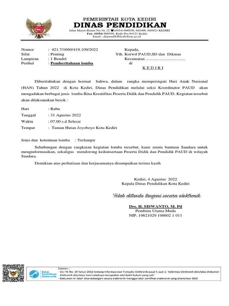 1845 Juknis HAN 2022 Signed | PDF | Seni